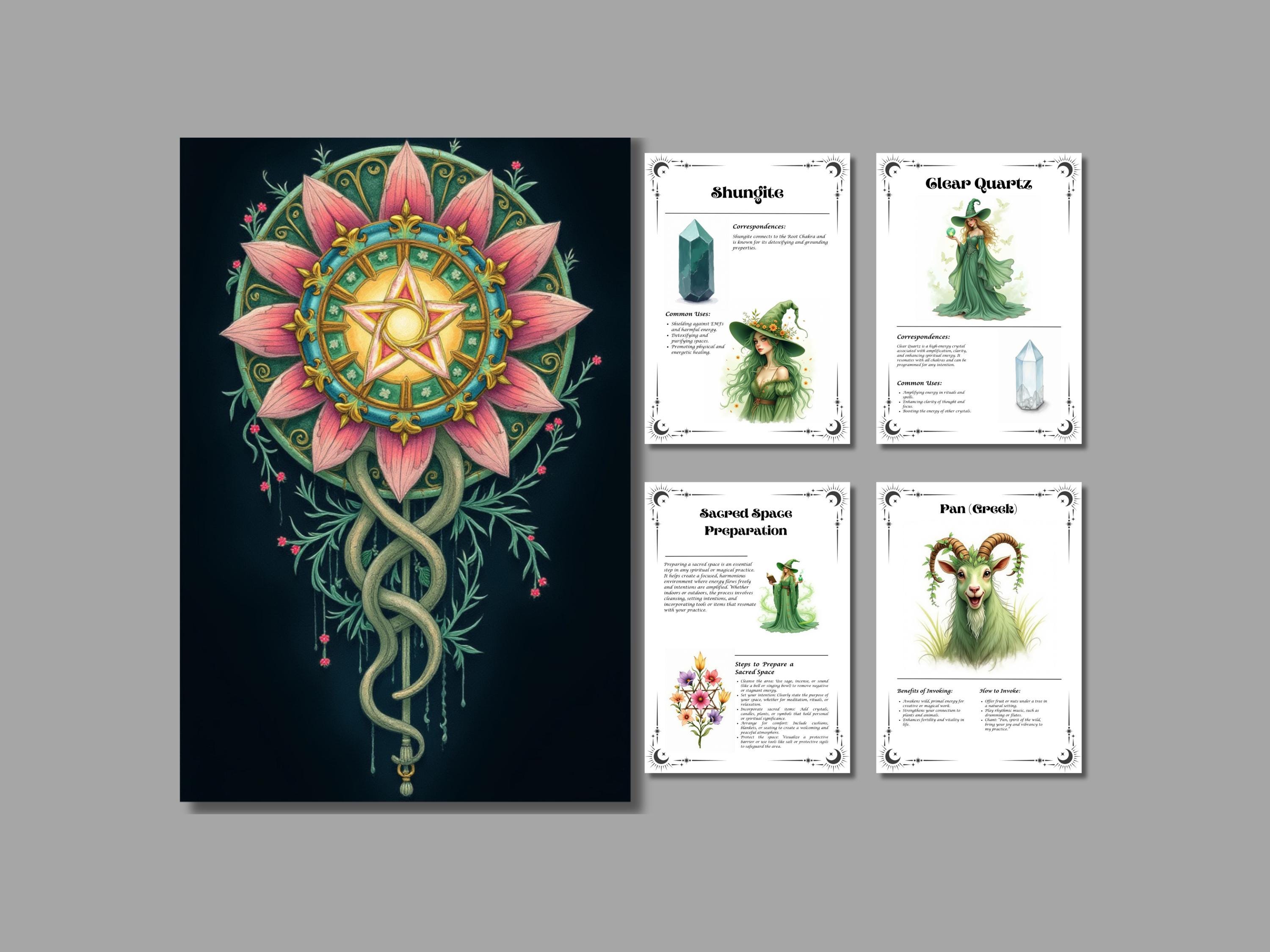 Green Witch Grimoire Bundle, Grimoire Pages, Grimoire Starter Kit ...