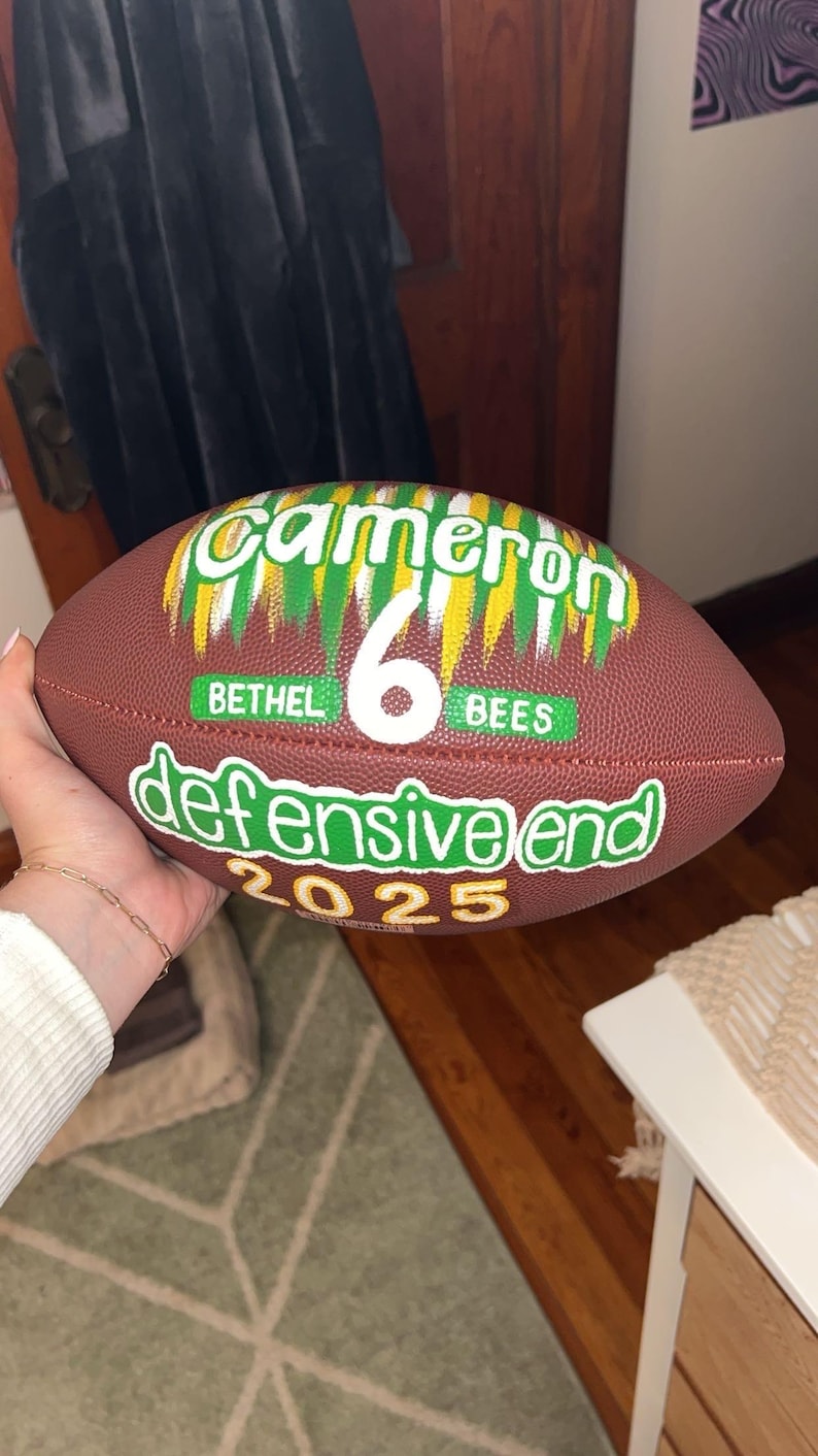 Customized Painted Sports Footballs - Etsy