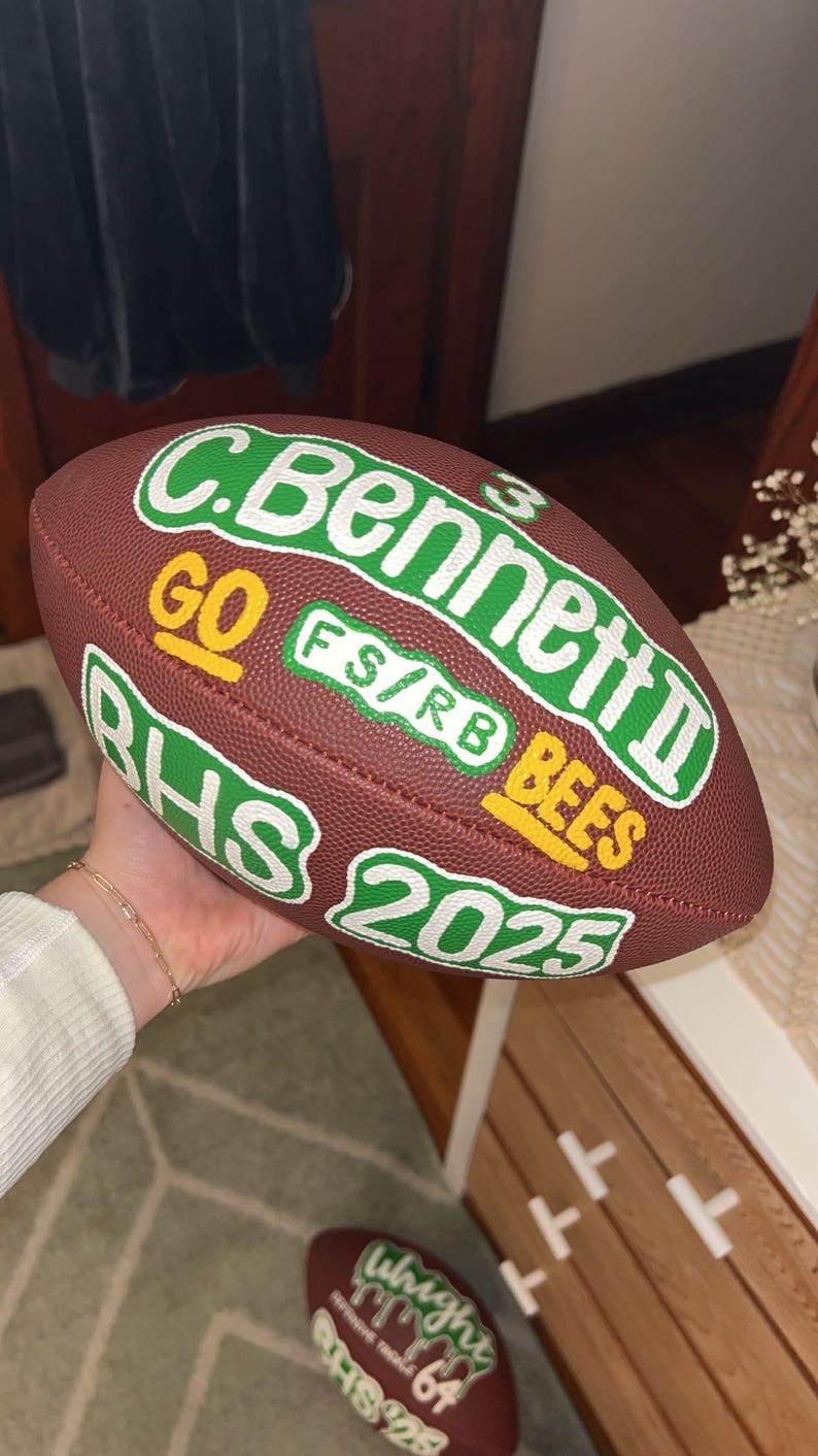 Customized Painted Sports Footballs - Etsy