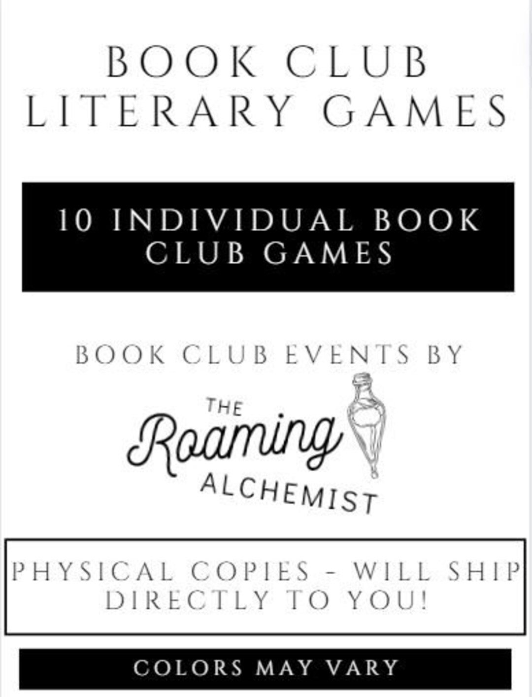 Book Club Games - Book Club Activities - Book Club Decor - Book Club ...