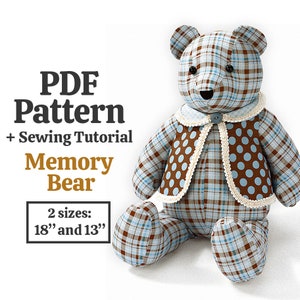 Memory Bear Sewing Pattern: Keepsake Plush (PDF Pattern) - Etsy