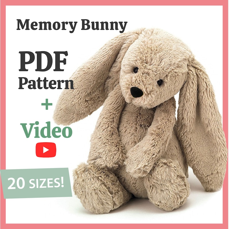 Bunny Sewing Pattern - Etsy