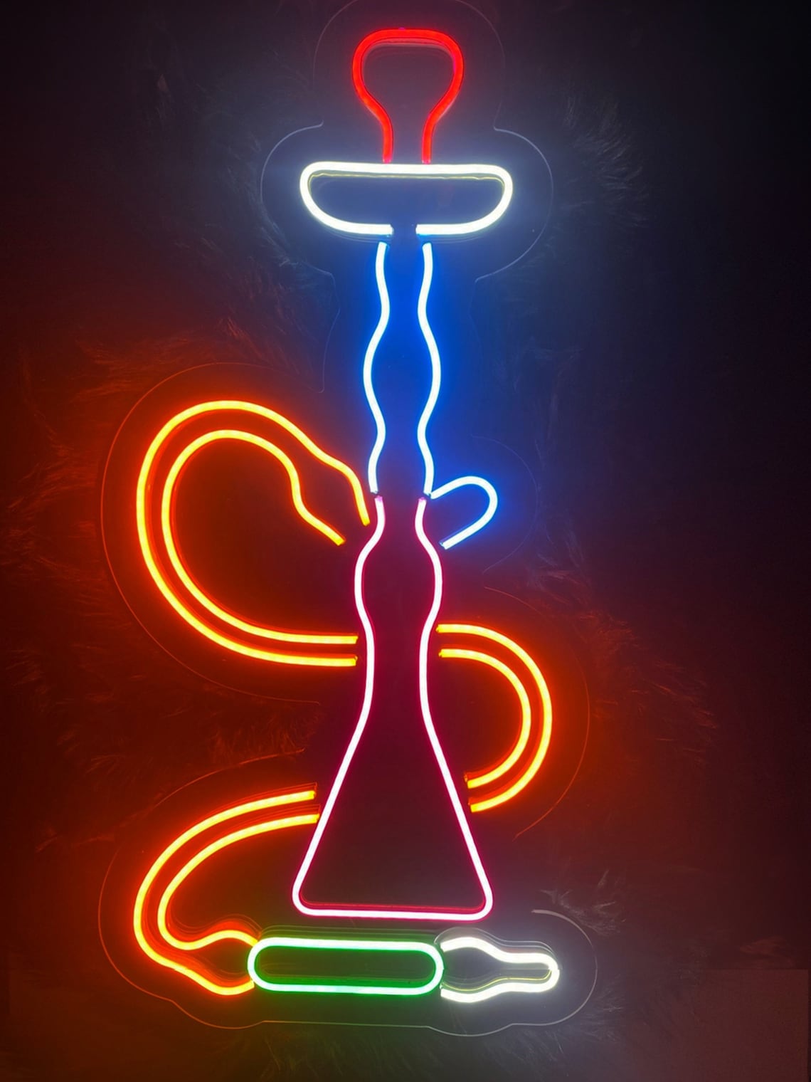 Hookah Neon Sign, Hookah Neon Led Sign, Colorful Neon Sign, Cafe Neon ...