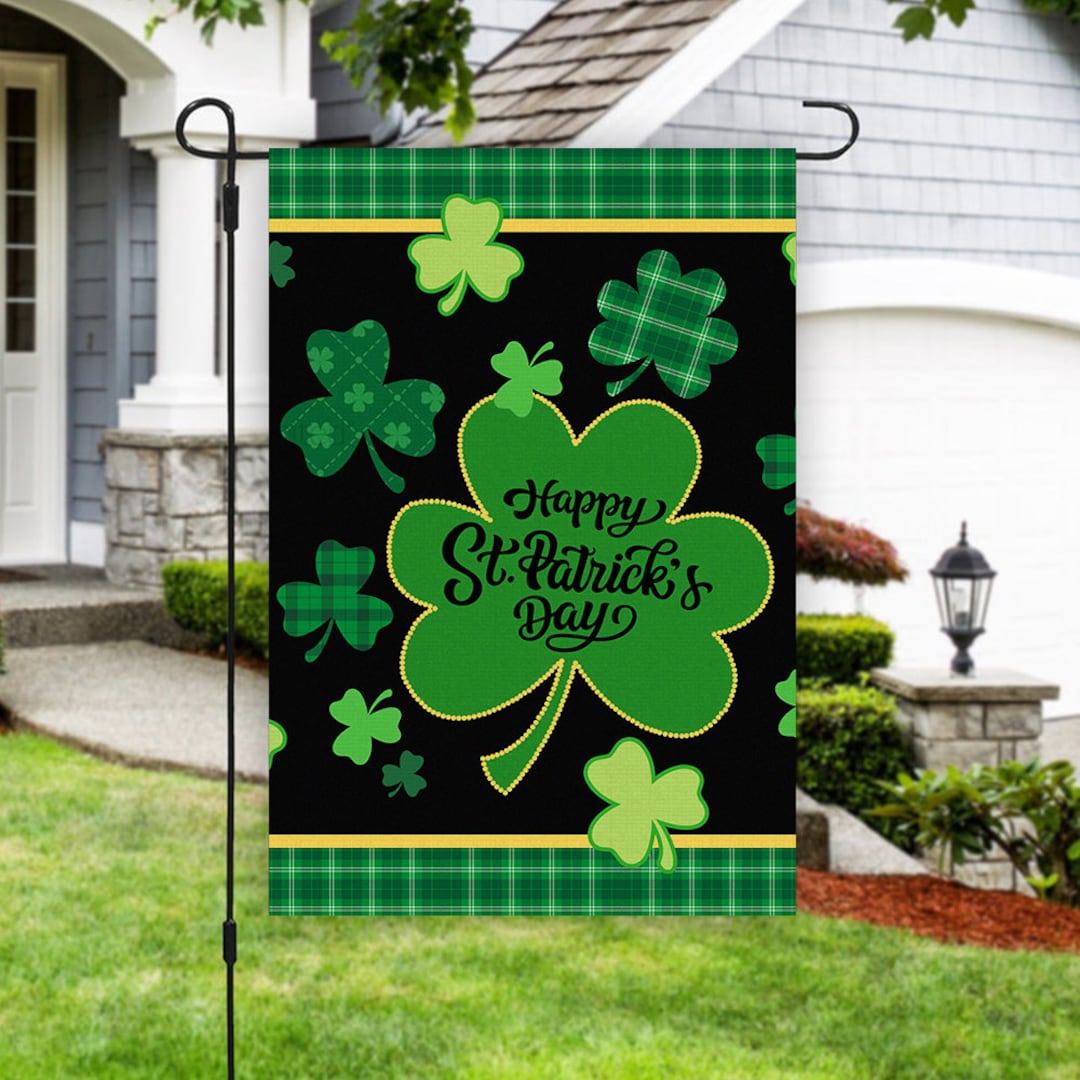 Happy St. Patrick's Day Flag, Irish Day Flag, St. Patrick's Day Décor ...