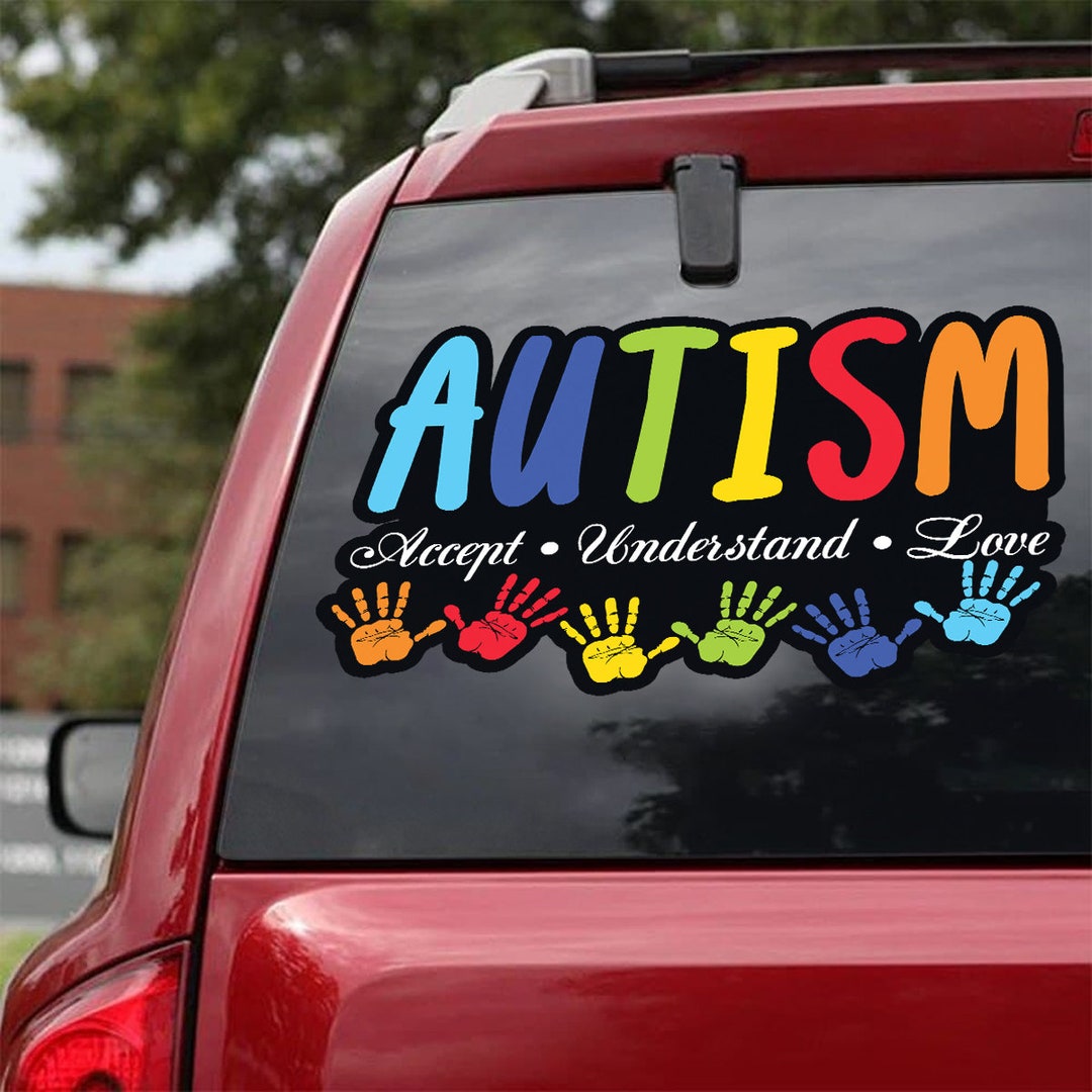 Autism Accept Understand Love Car Decal Sticker, Autism Awareness ...