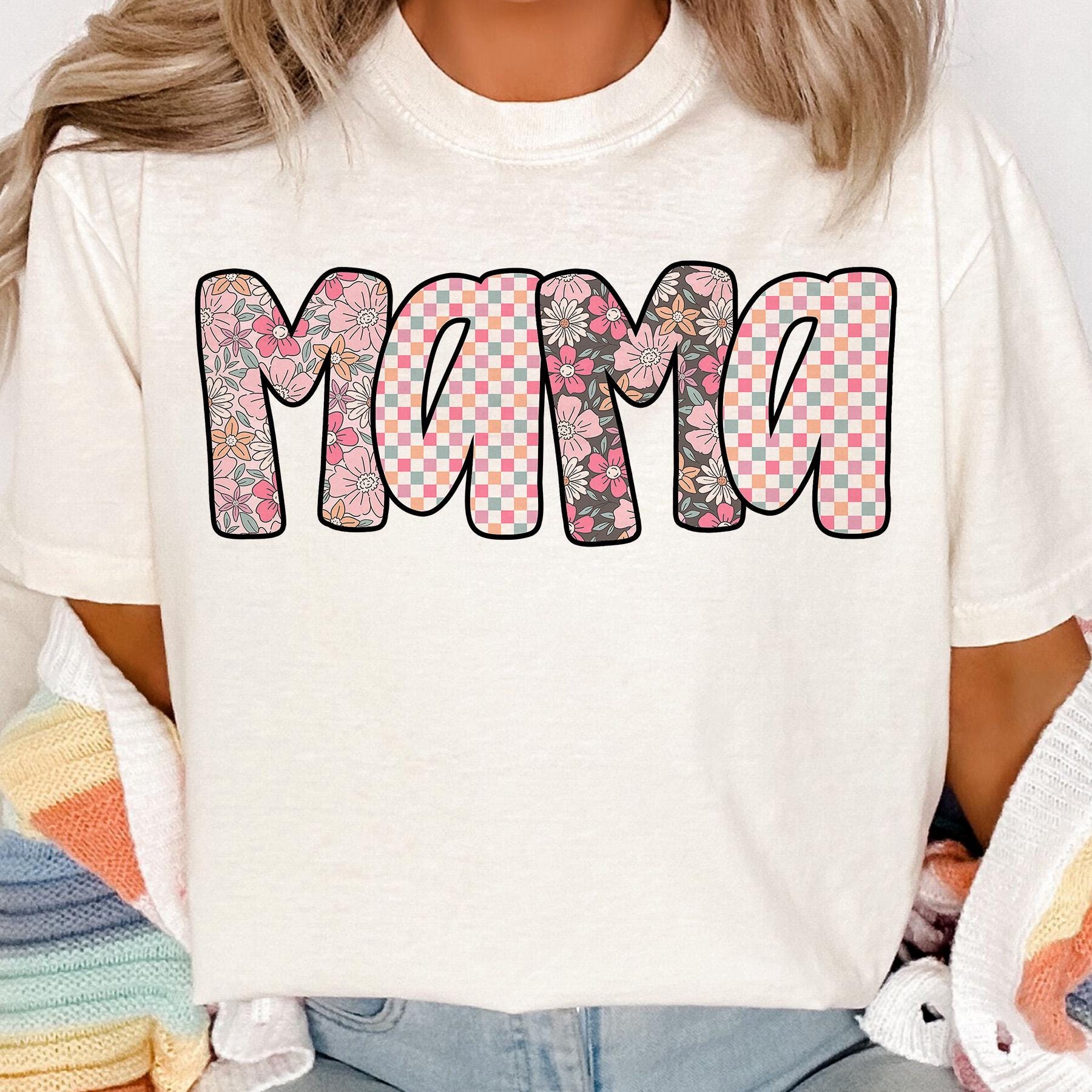 Preppy Mama Png, Cute Mama Png, Floral Mama Png, Mothers Day Png, Mama ...