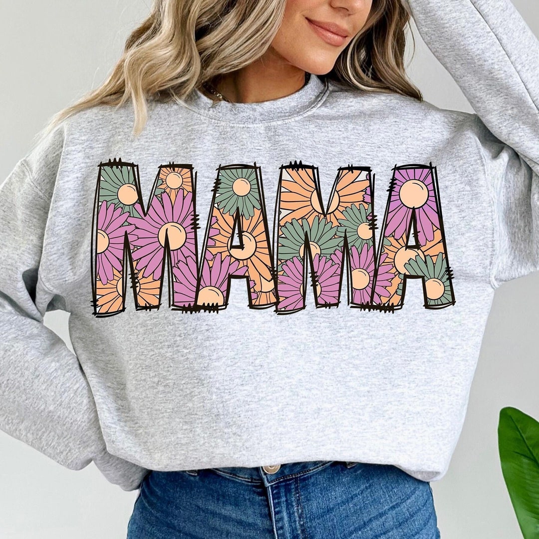 Floral Mama Png, Mama Flower Png, Mama Groovy Png, Mothers Day Png ...