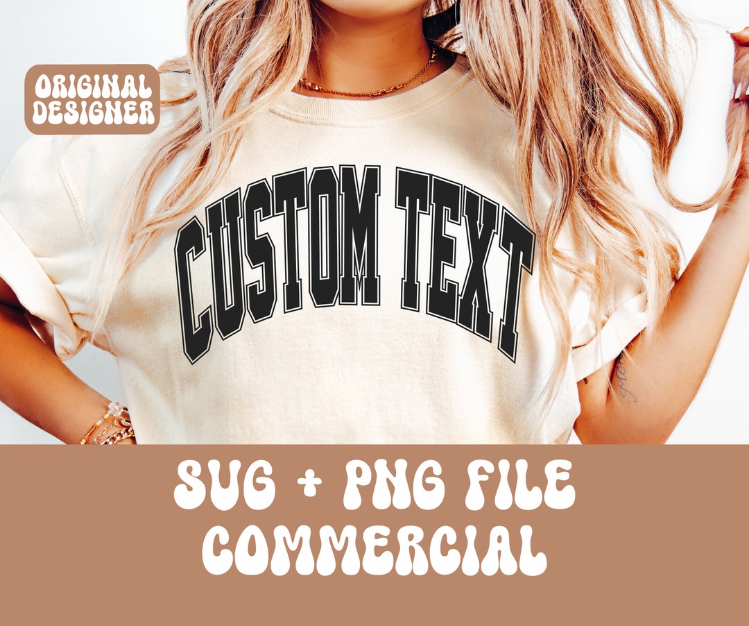 Custom Varsity Svg Png, College Font Svg Png, Customized Design, Sport ...