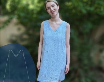 Instant Download Pdf Dress Pattern for Women Multi Size, A-line Dress ...