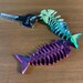 Flexi Keychain Fish 3D Print Articulated - Etsy