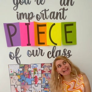 You're an Important Piece of Our Class Puzzle Door/bulletin Board ...