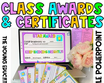 End of Year Certificates Class Awards - Etsy