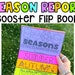 Season Report Writing Booster Flip Book / Informative Writing Template ...