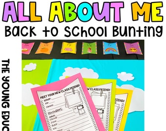 Back to School Activities First Day at School My Summer All About Me - Etsy