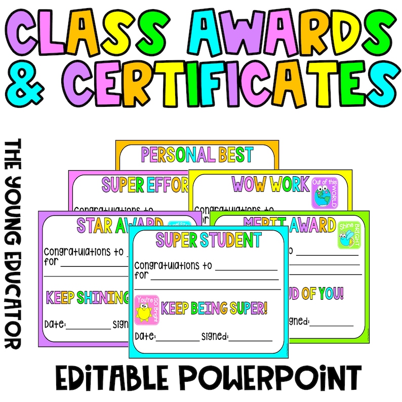 CLASS AWARDS & CERTIFICATES - Etsy