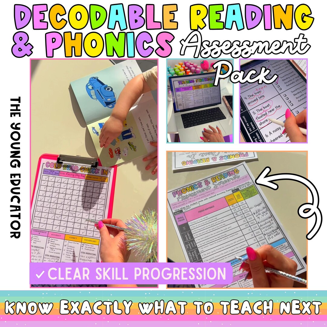 Decodable Reading & Phonics Assessment Progression Pack | Science of ...
