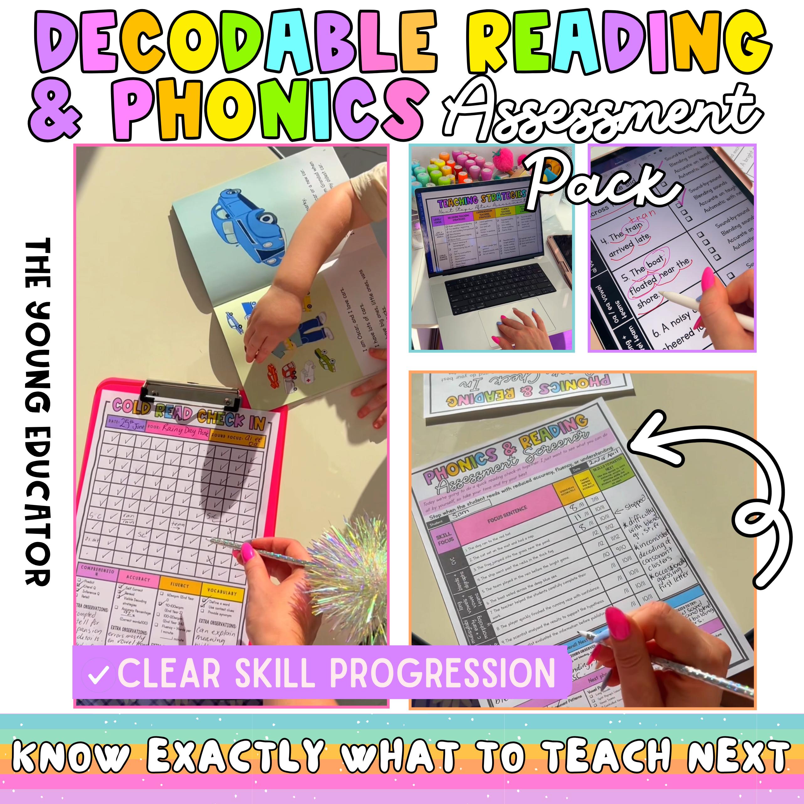 Decodable Reading & Phonics Assessment Progression Pack | Science of ...