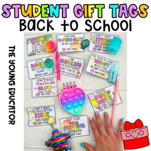 Back to School Gift Tags Editable Open House Meet the Teacher Student ...