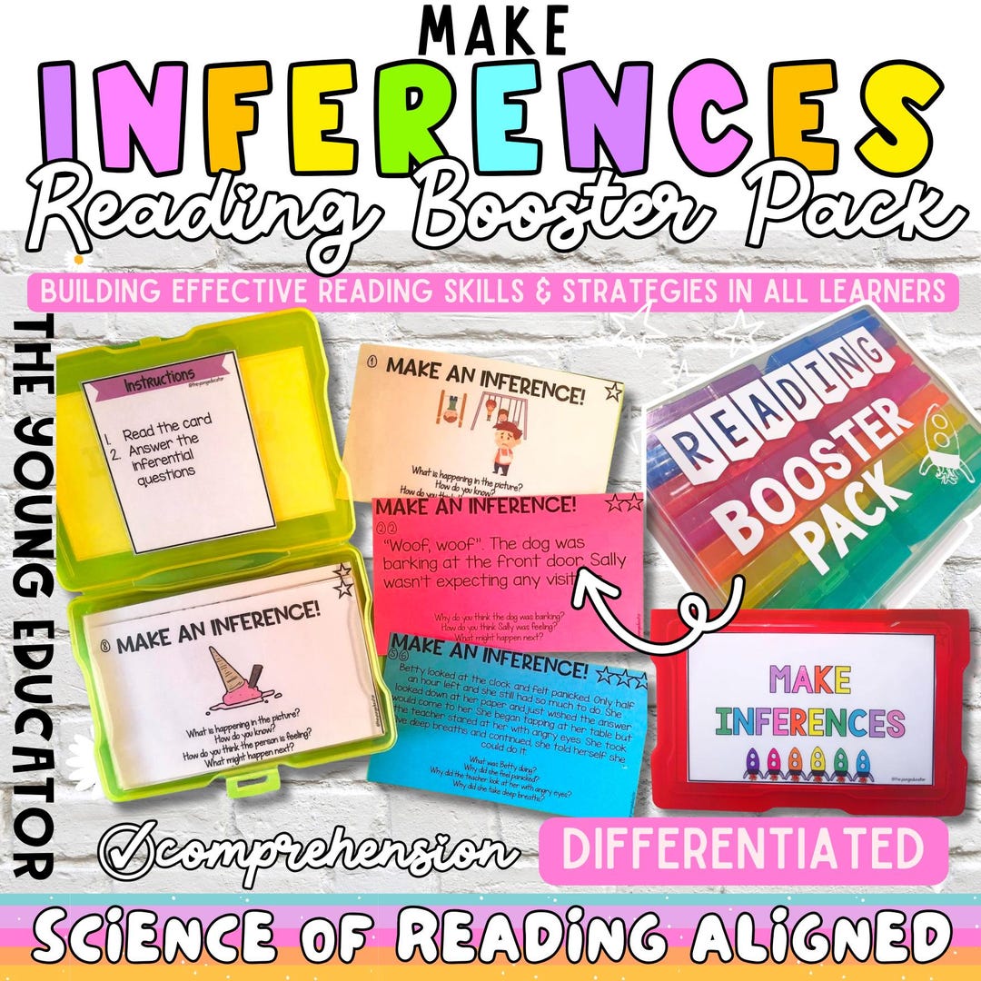 Inferencing Reading Strategy - READING BOOSTER PACK 5/12 - Etsy