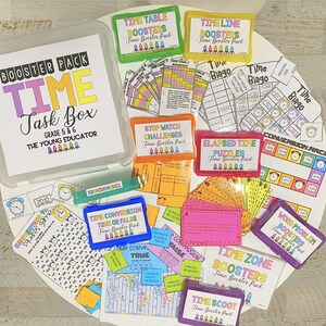 TIME BOOSTER PACK Bundle - Maths Activity Pack Bundle *differentiated ...
