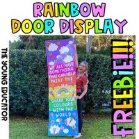 MODERN RAINBOW Bulletin Board Signage & Bunting | Editable | Calm ...