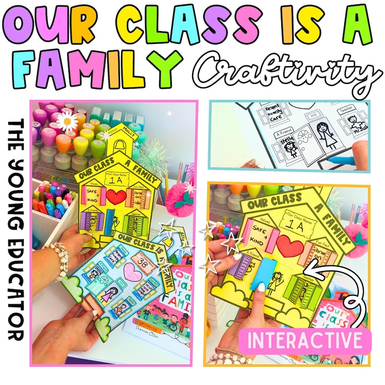 Our Class is a Family Craft Activity | Interactive Craftivity | Back to ...