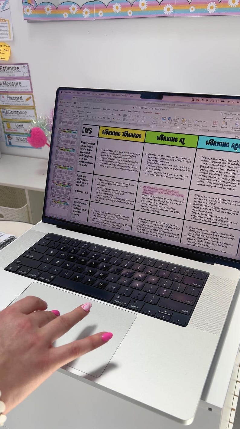 Differentiated Report Card Comments Bank - Grades 5 & 6 Curriculum ...