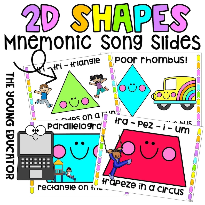 2D Shapes Mnemonic Song Slides - Etsy