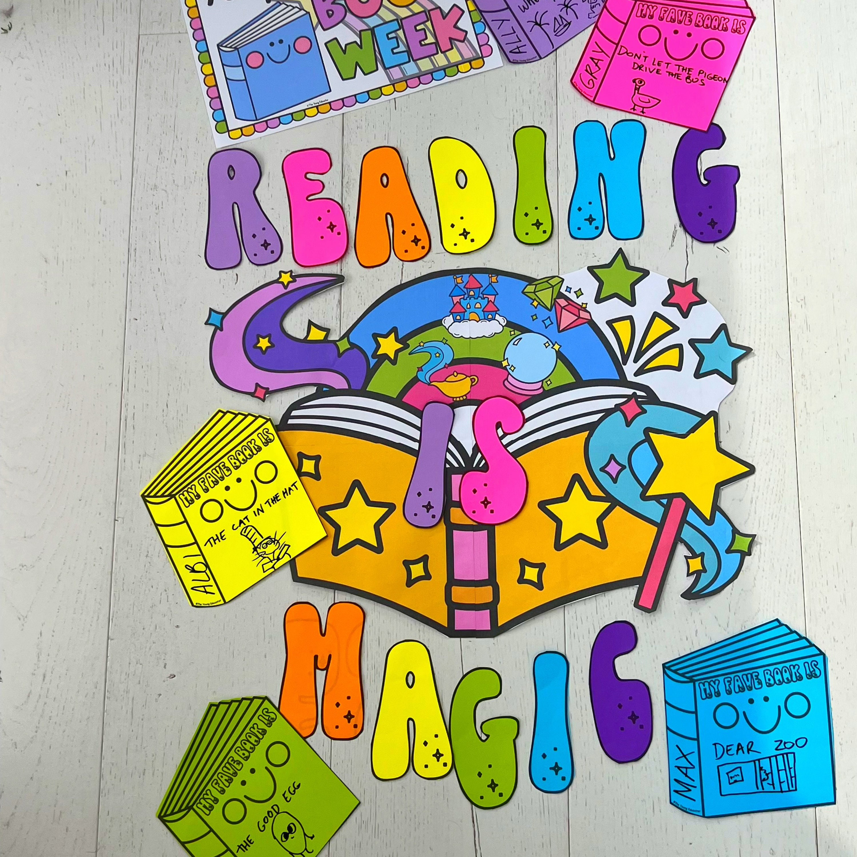 READING IS MAGIC/ Book Reading Display / Book Week / Book Parade - Etsy
