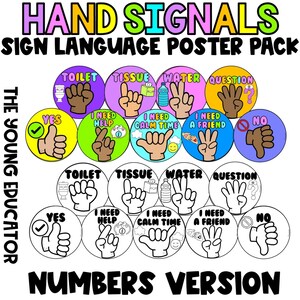 Auslan & ASL - Sign Language Hand Signals - Classroom Management ...