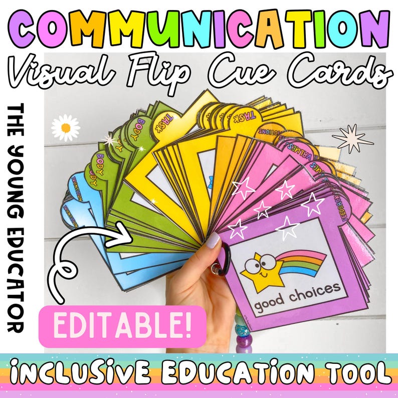 Visual Communication Flip Cue Cards - Etsy
