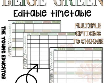 RAINBOW CUTIE Editable Term Curriculum Overview / Teacher Organisation ...