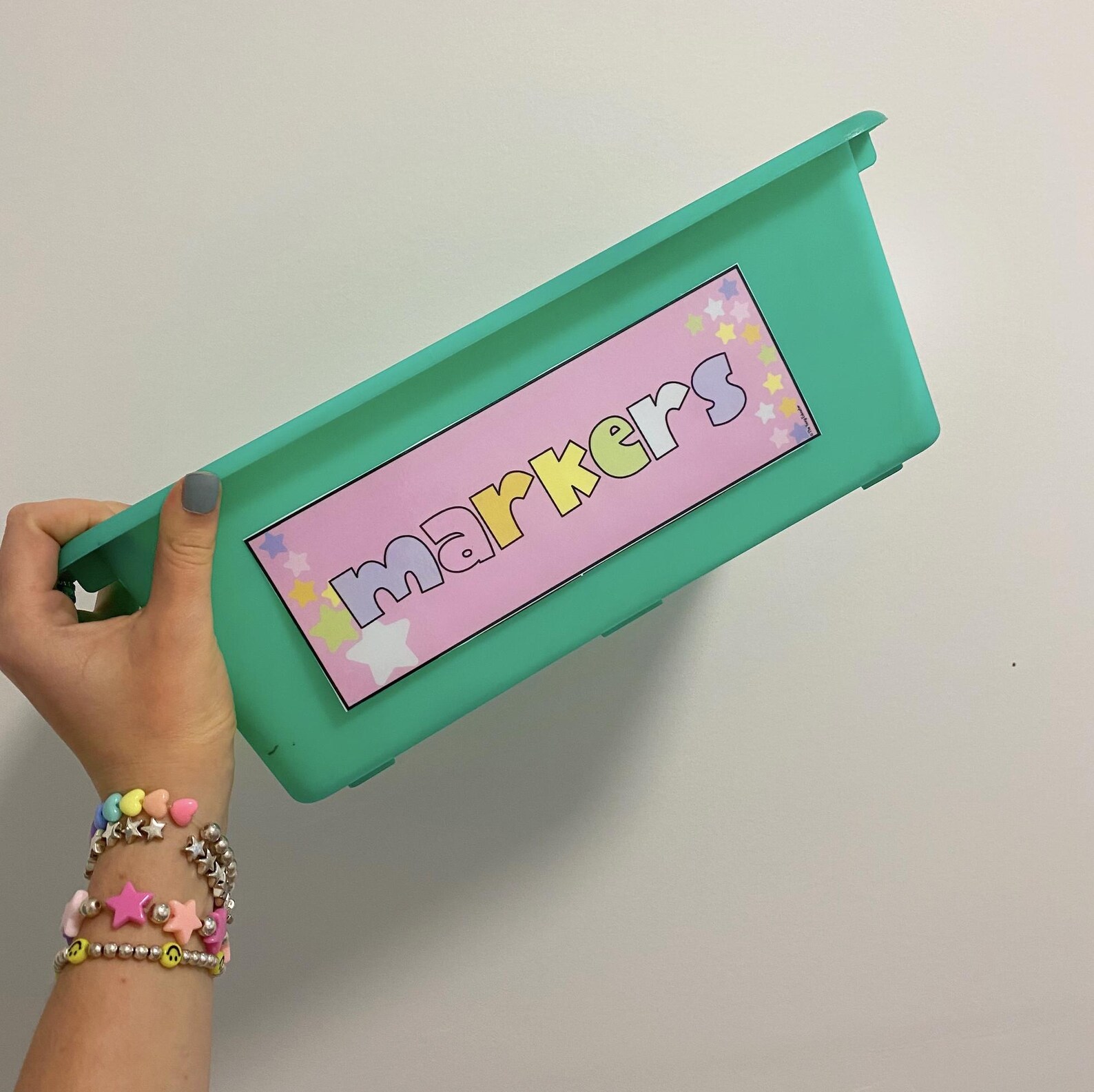 Pastel Rainbow Tub Tray Labels - Etsy