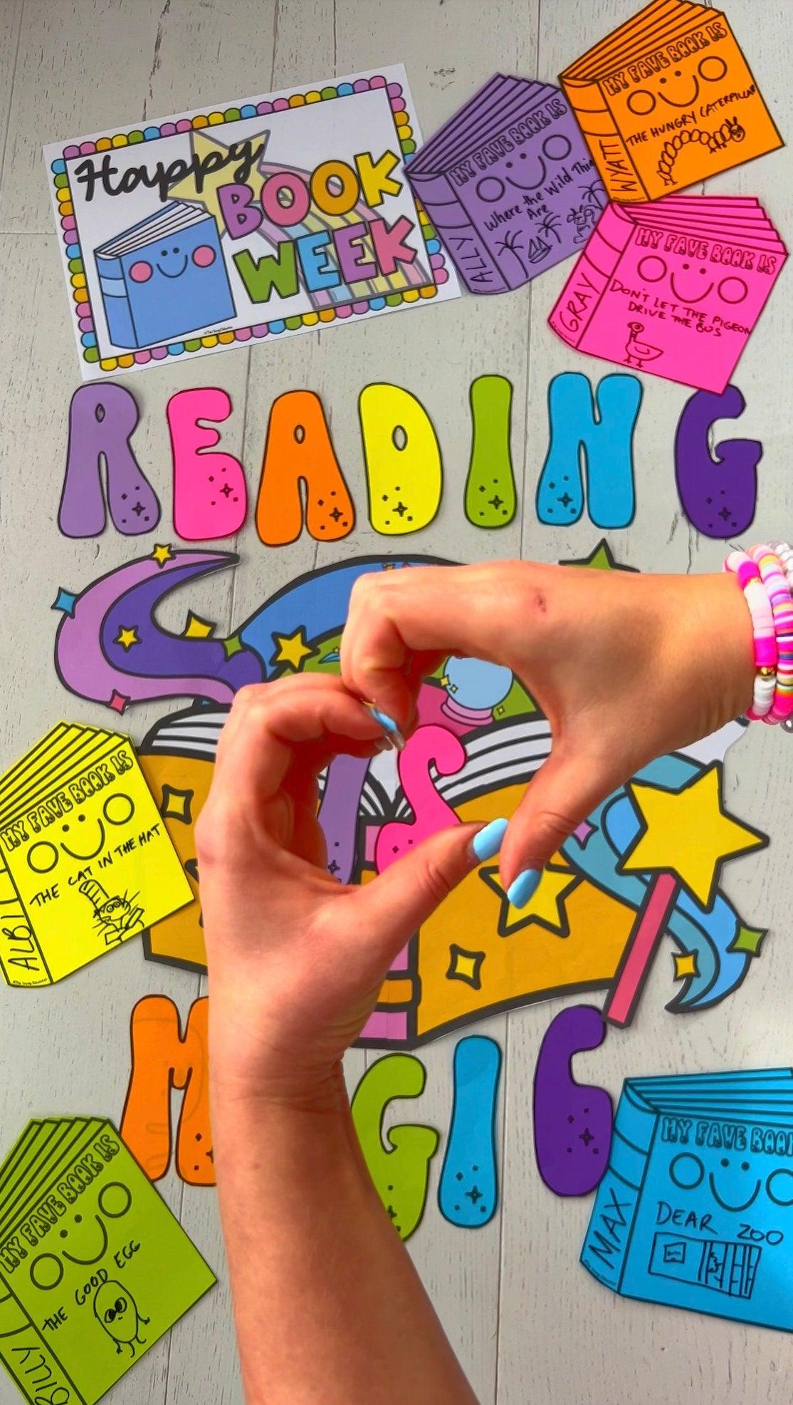 READING IS MAGIC!/ Book Reading Display / Book Week / Book Parade - Etsy