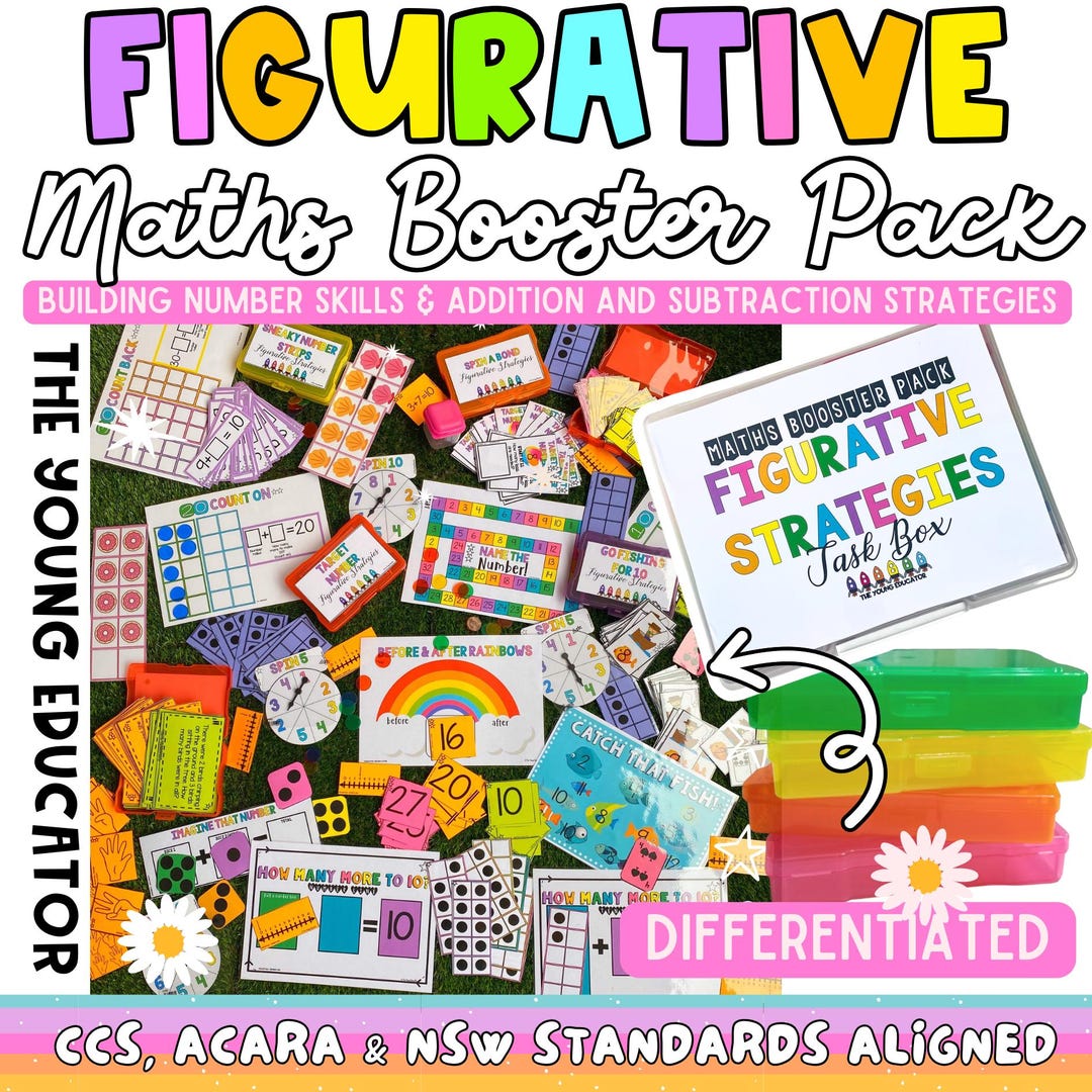 Figurative Strategies - 3/8 Maths Booster Pack | Number Sense Task Box ...
