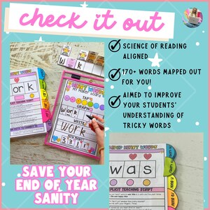 GUIDED HEART WORDS Teacher's Guide / Science of Reading / Tricky Words ...