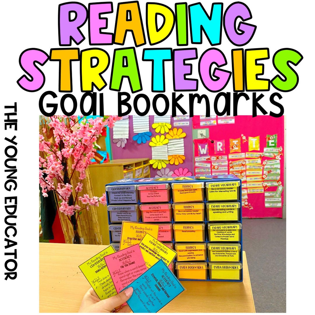 Reading Strategies Goal Bookmarks Pack! WALT WILF LISC - Etsy