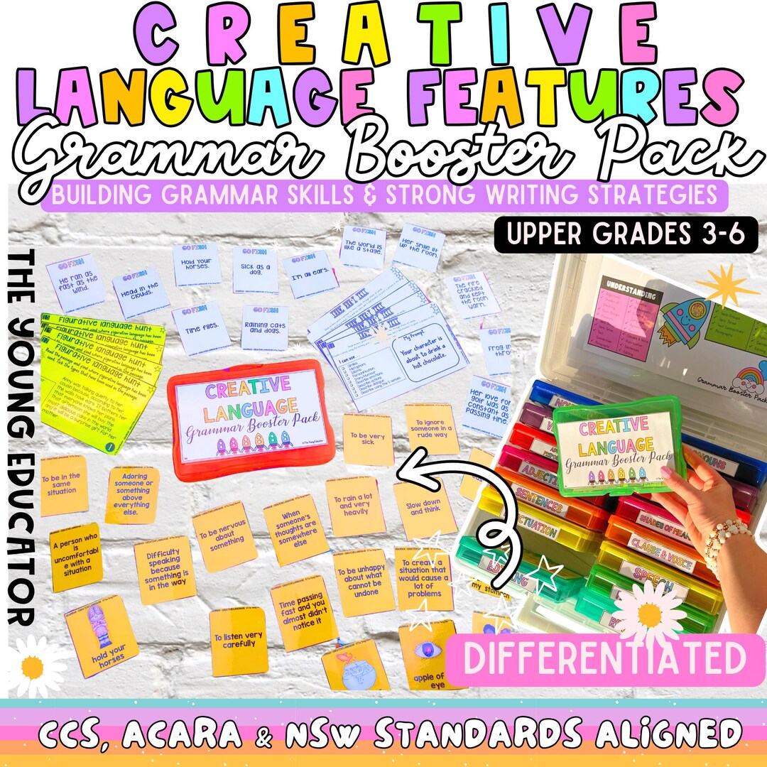 15. Creative Language Upper Grades Grammar Booster Pack - Etsy