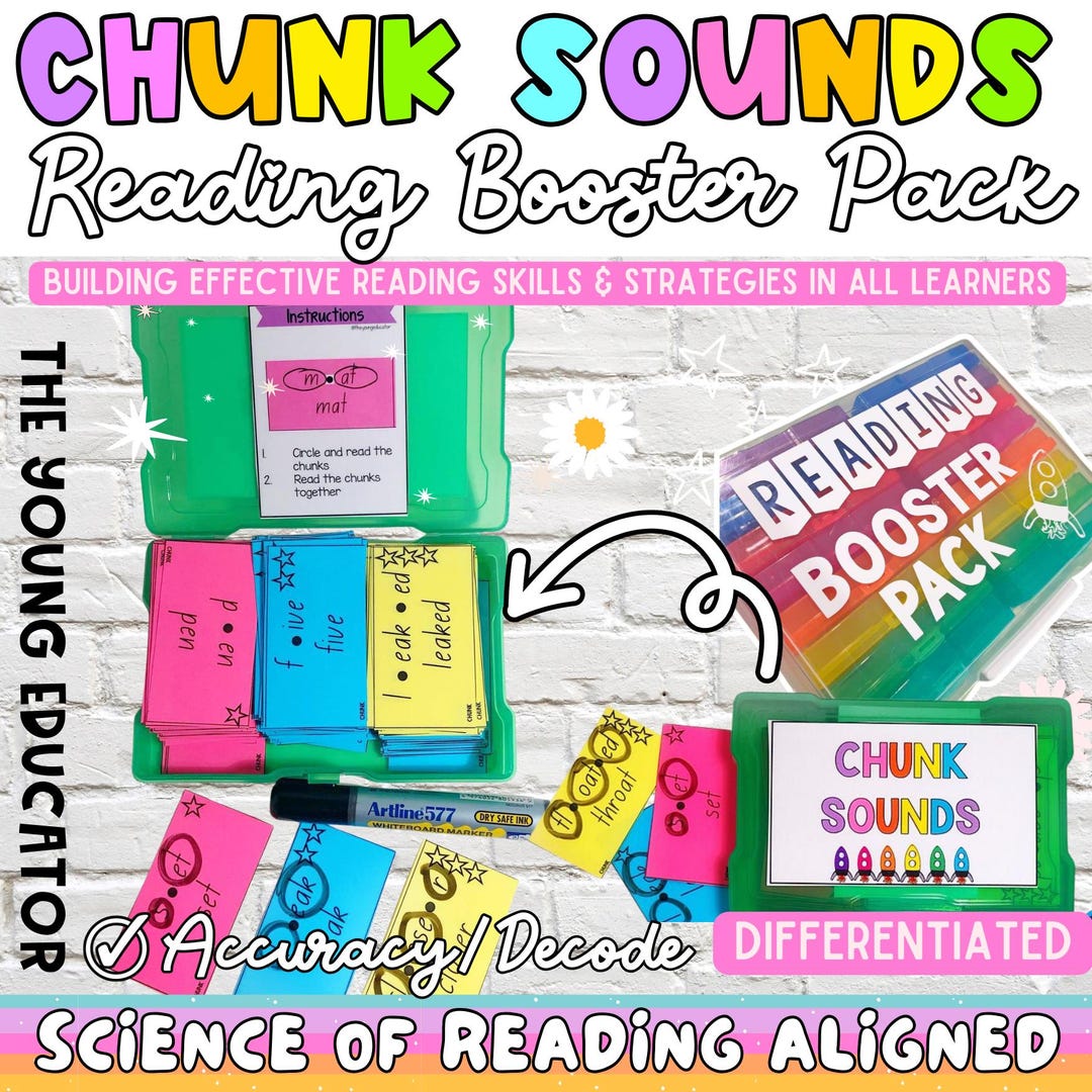 Chunking Sounds Reading Strategy - READING BOOSTER PACK 10/12 | Reading ...