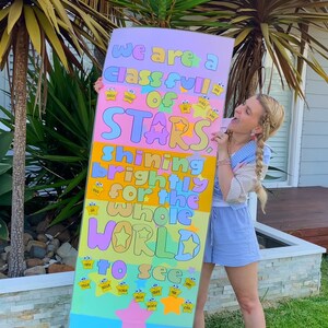 PASTEL RAINBOW Classroom Door Display - Etsy