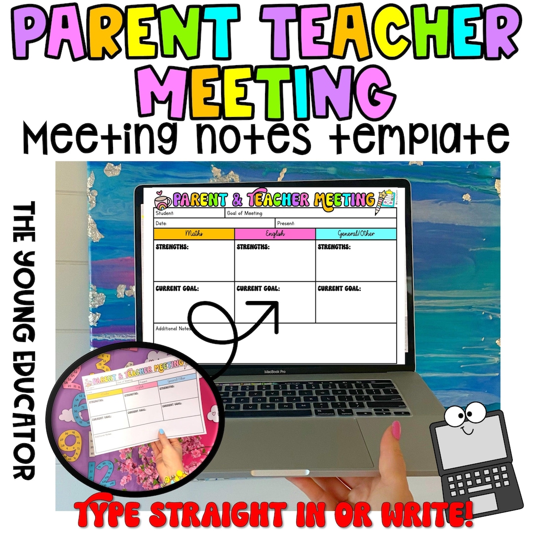 Parent Teacher Interview Conferences Notes Template *digital Version ...