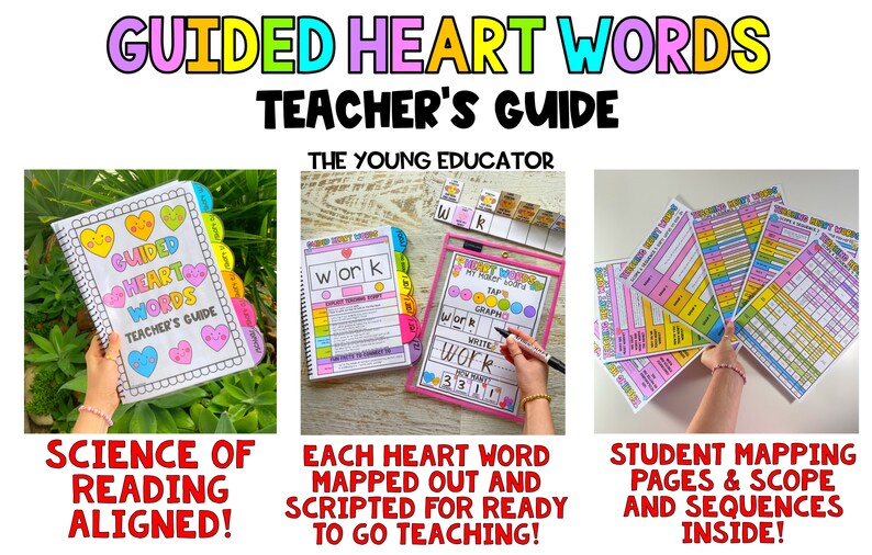 GUIDED HEART WORDS Teacher's Guide / Science of Reading / - Etsy