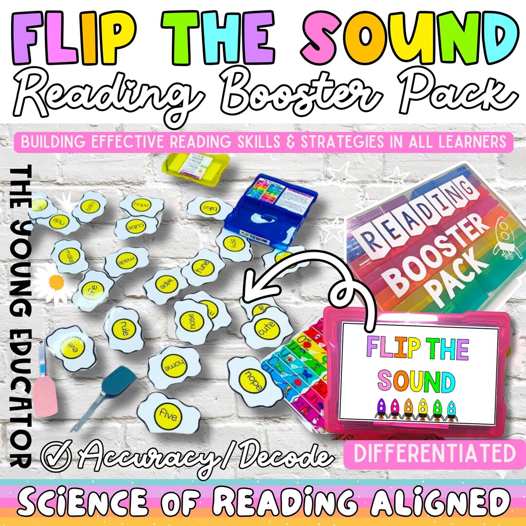 Flip the Sound Reading Strategy - READING BOOSTER PACK 8/12 - Etsy