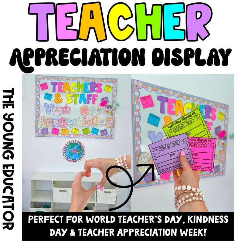 YOU ARE APPRECIATED! World Teacher's Day Teacher Appreciation Bulletin ...