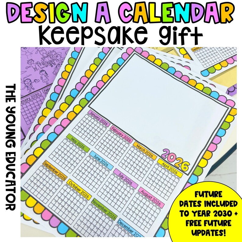 Design a Calendar 2025 End of Year Keepsake Parent Gift FREE UPDATES - Etsy