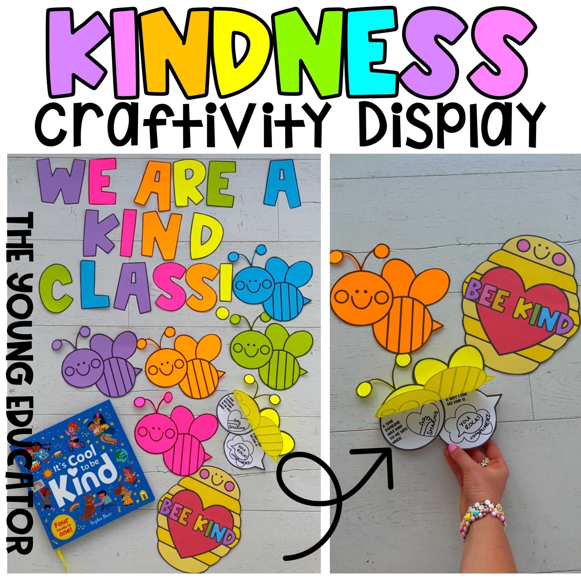 Kindness Craftivity Display World Kindness Day bee Kind - Etsy