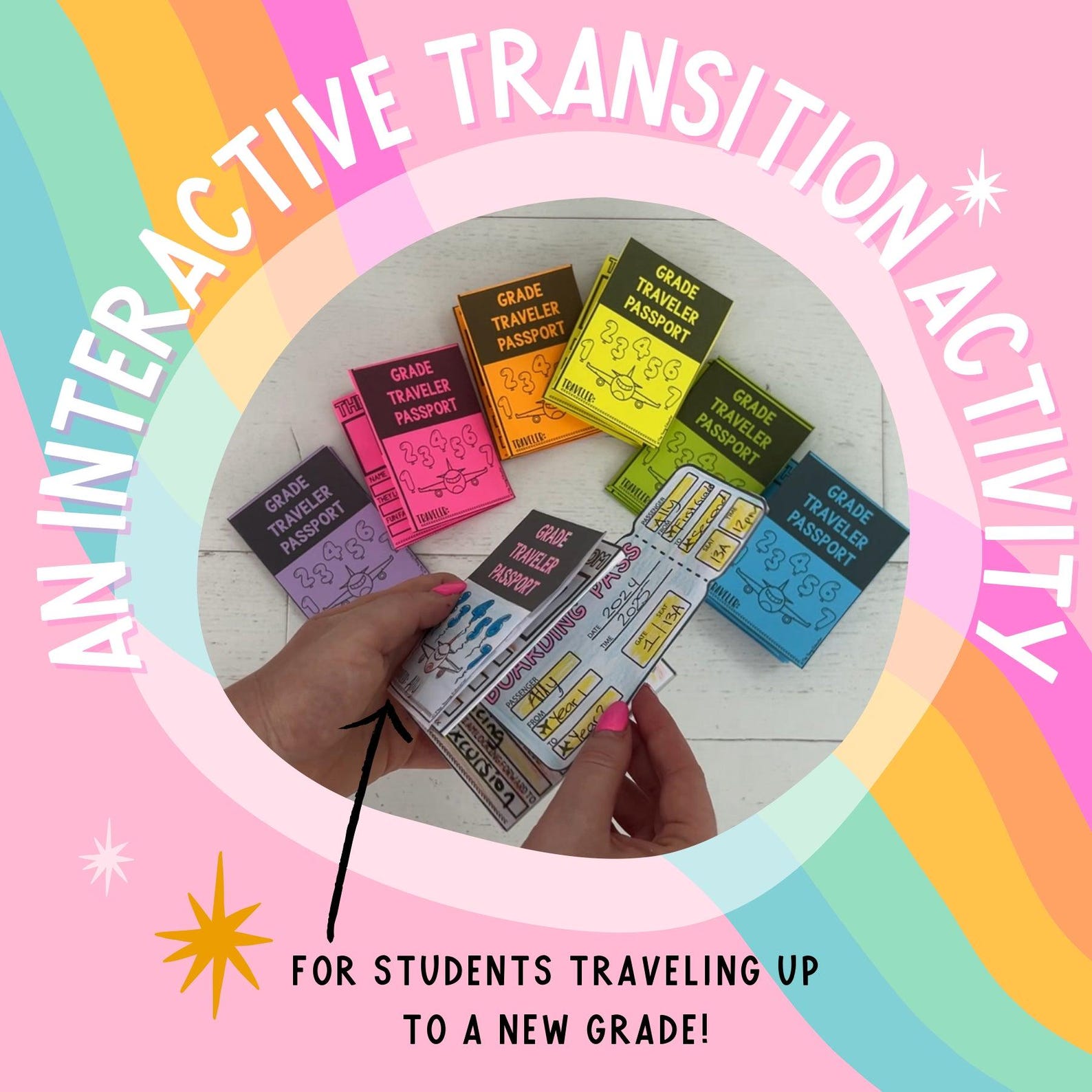 Grade Traveler Passport Activity -move Up/step up Day/new Grade ...