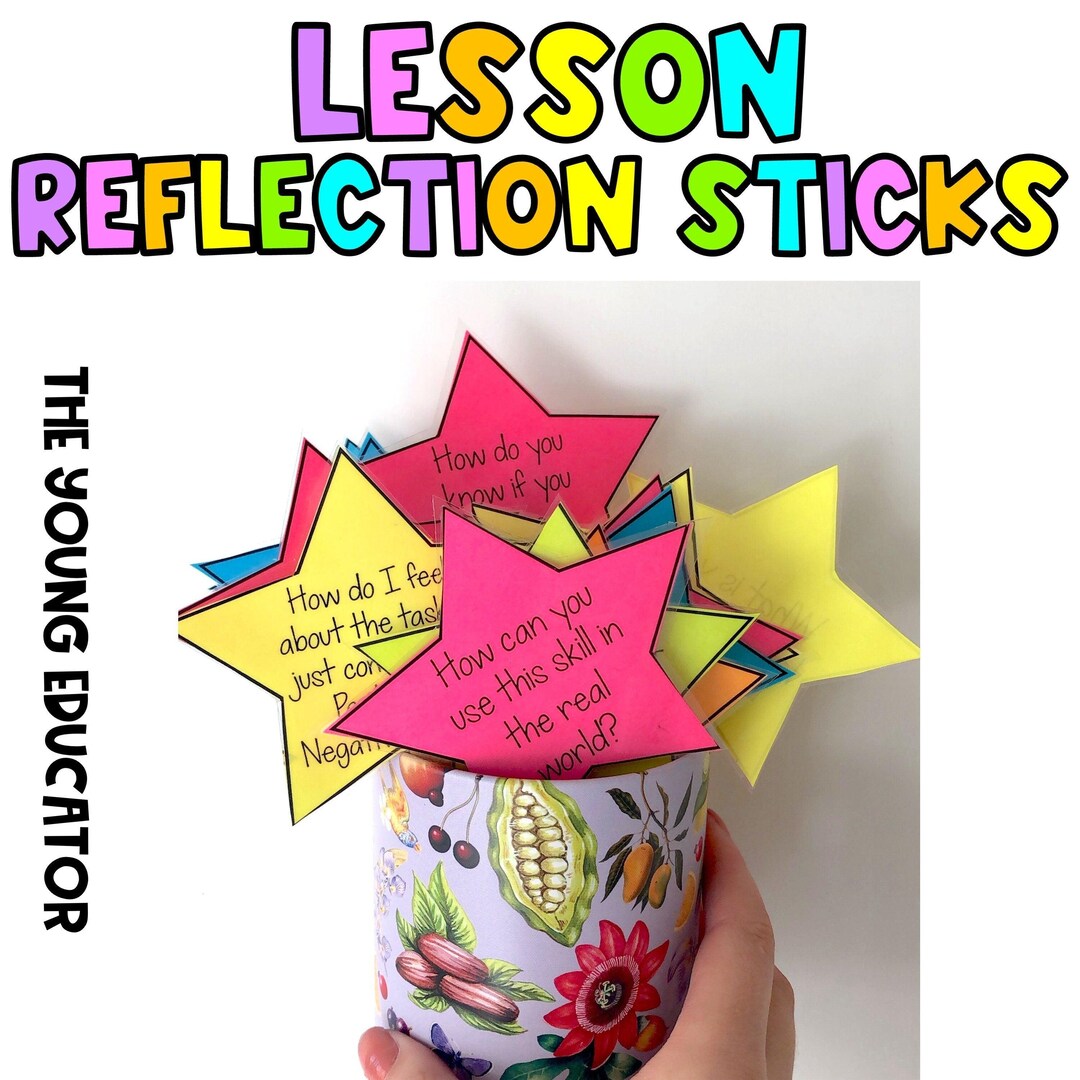 Lesson Reflection Sticks Prompts *formative Assessment* Learning ...
