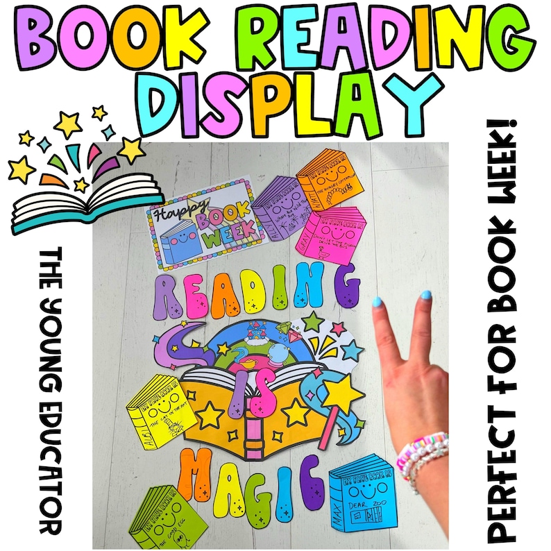 READING IS MAGIC!/ Book Reading Display / Book Week / Book Parade - Etsy