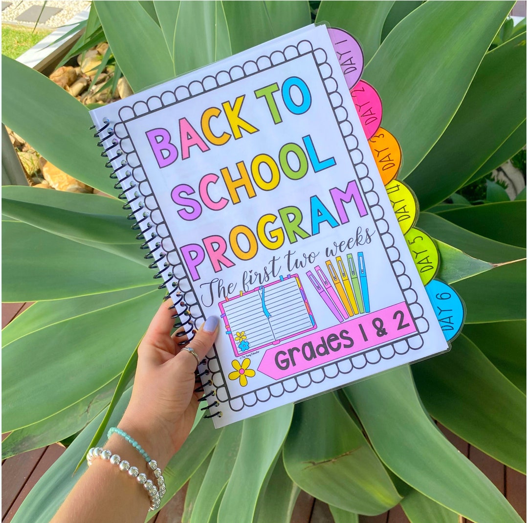 BACK TO SCHOOL Program Grades 1 and 2 first Ten Days - Etsy